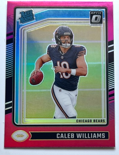 Caleb Williams RC 2024 Donruss Optic Pink Rookie Card Bears | eBay