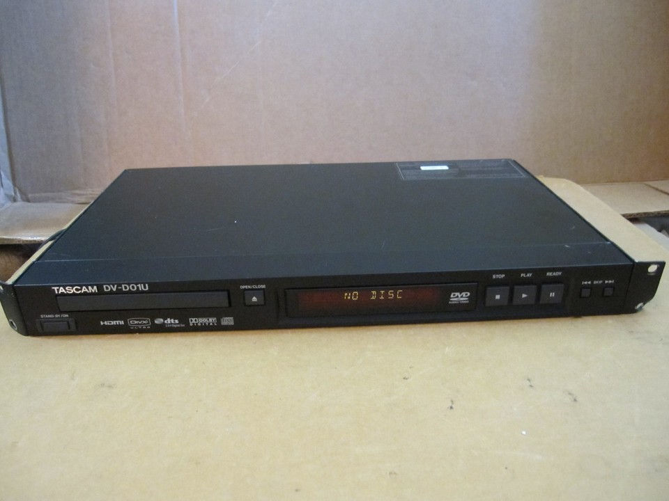 TASCAM DV-D01U Rackmount DVD Player *No Remote* Works | eBay