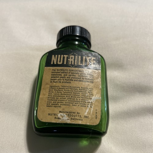 SUPER RARE Nutrilite green Glass Bottle | eBay
