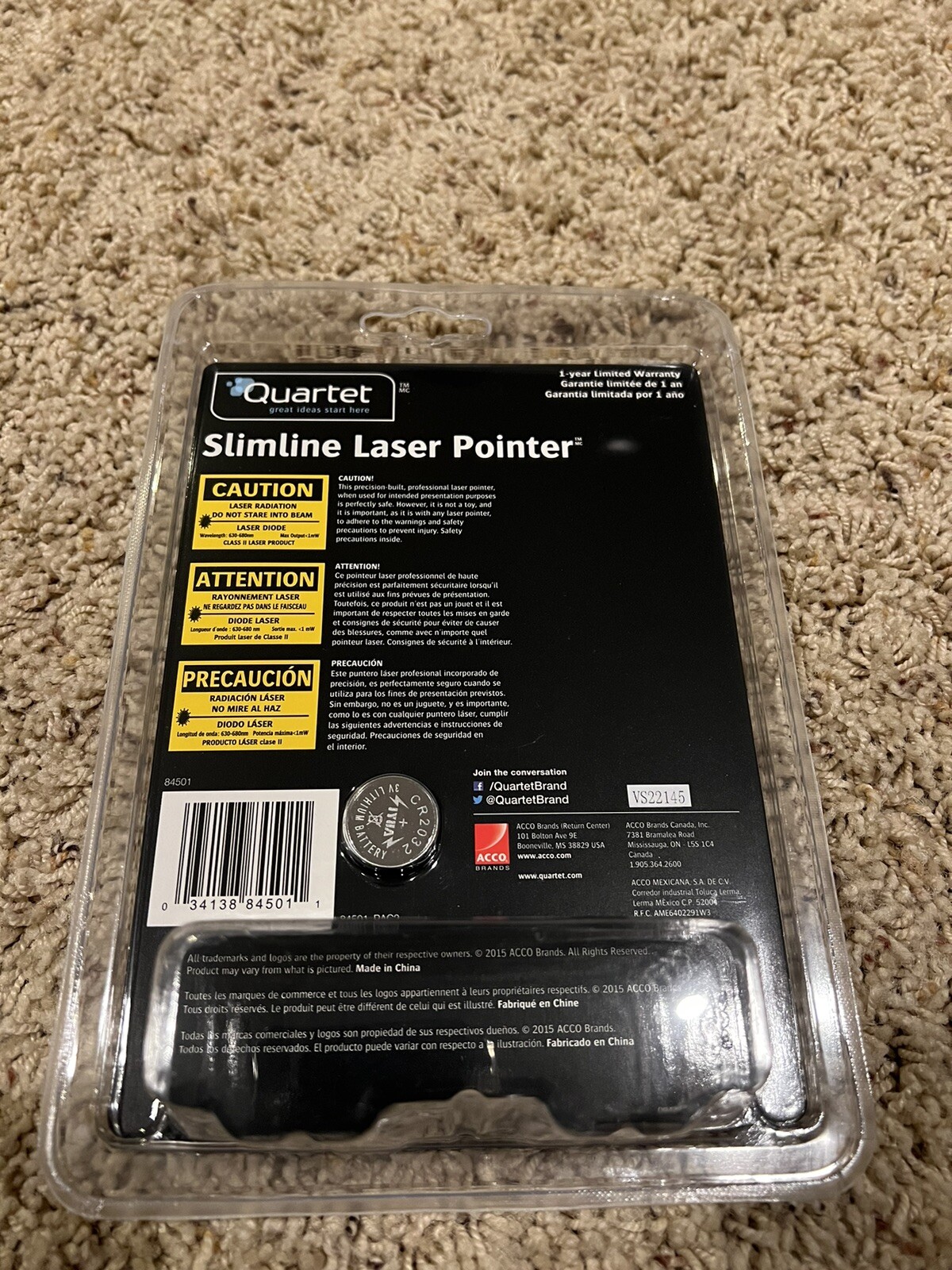 Quartet Class Two P1 Slimline Laser Pointer Projects 655 FT Navy Blue 4 Each for sale online | eBay