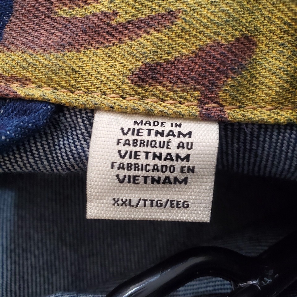 *Levi's 501 150th Anniversary Banner Print Men's 2XL Trucker Jacket New ...