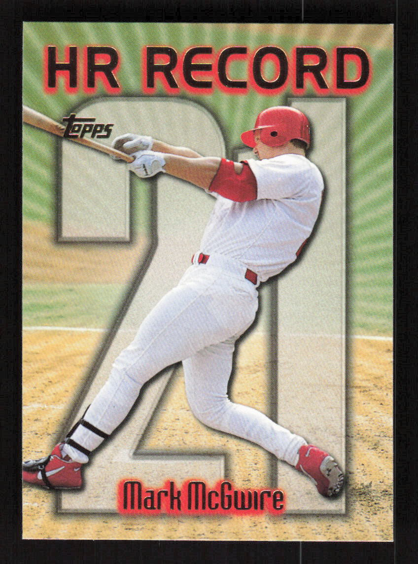 1999 Topps - HR Record Mark McGwire #220 Home Run #21 for sale online | eBay