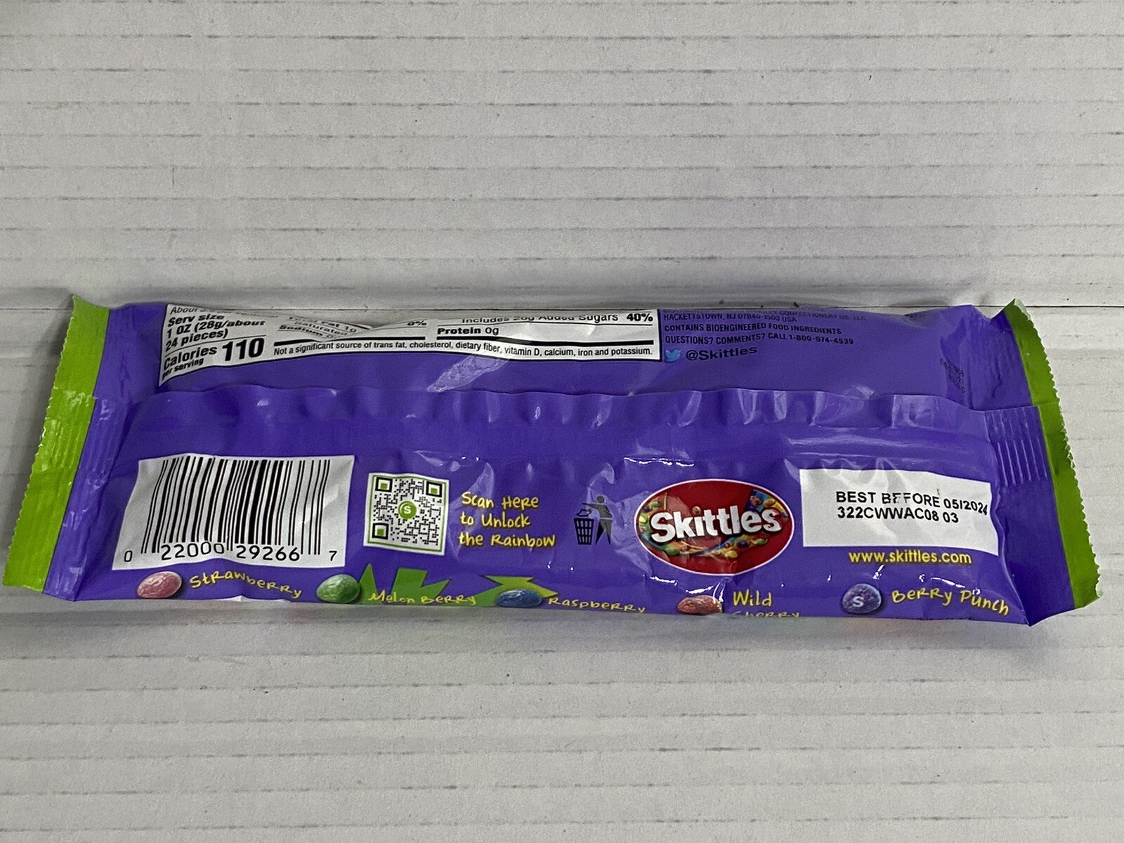 Skittles Sour Berry Mix Candy Limited Edition 3.3 Oz each Bag for sale ...
