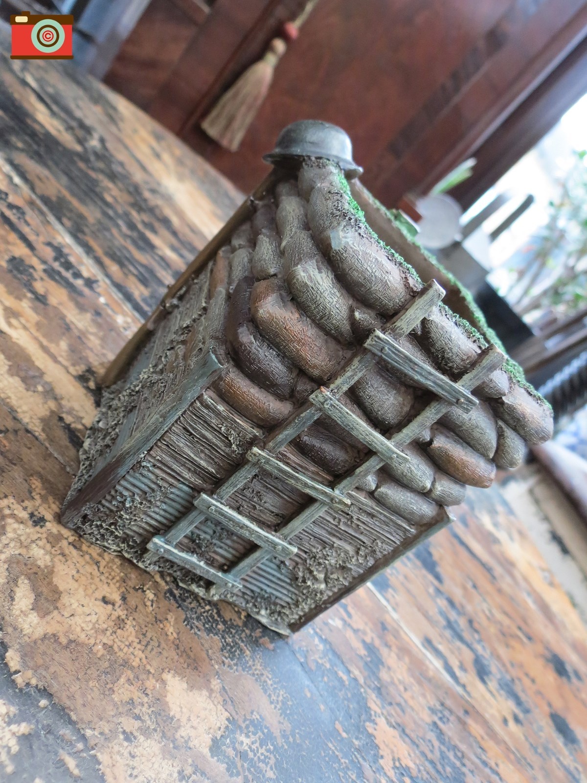 TRENCH PEN POT / HOLDER. Great Re-creation. WW1 WW2. Unique Great Army ...