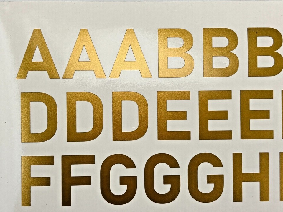 3X Alphabet & 0-10 Vinyl Decal Numbers - Mailbox, Wall, Address, Locker ...