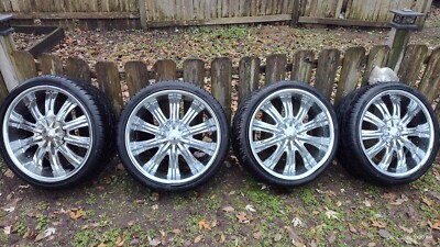 Nice VERSANTE 20" Inch Chrome Rims/Low Profile LIONHART TIRES Wheels ...