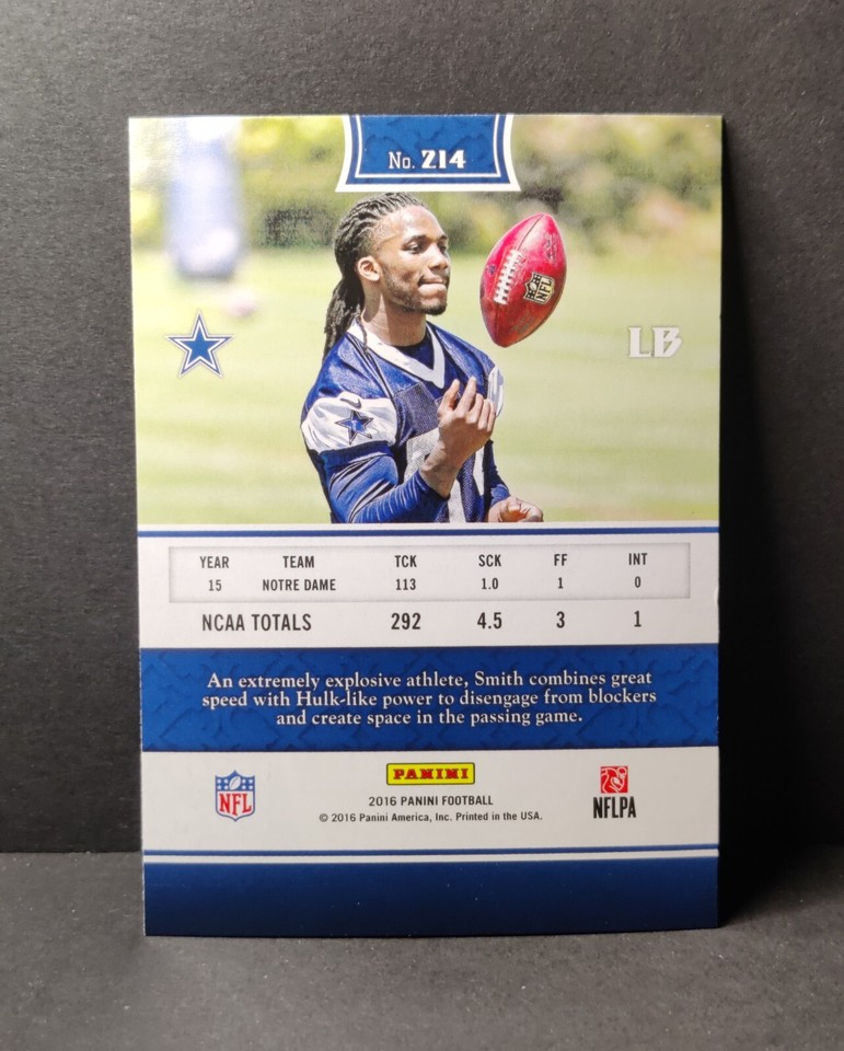 2016 Panini Football Knight's Templar Foil #214 JAYLON SMITH RC Rookie ...