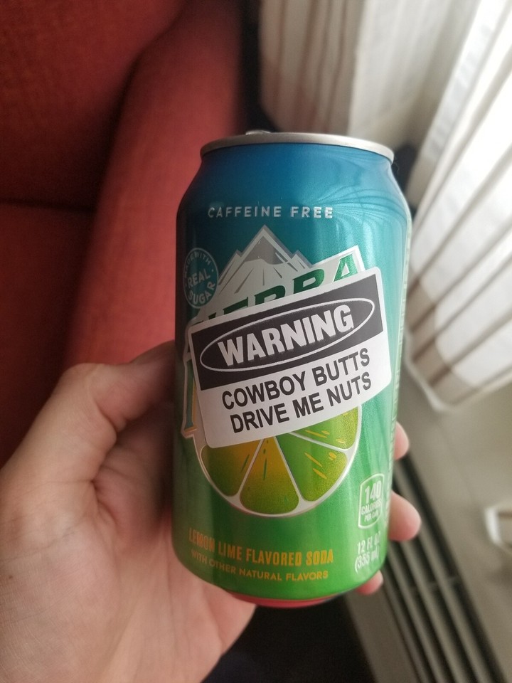 "Cowboy Butts Drive Me Nuts" Stickers 25-1000 Pack gag sticker gay ...