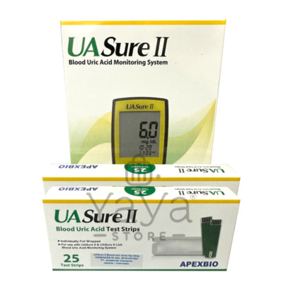 UASure II Uric Acid Meter Test Kit Meter | Tool & 50 Test Strips | Free ...