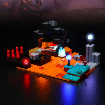 LocoLee LED Light Kit for Lego 21185 Minecraft The Nether Bastion ...
