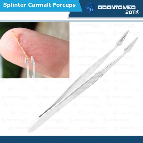 3 Pcs Splinter Carmalt Forceps 4.5" Surgical Curved Tweezer Instruments | eBay
