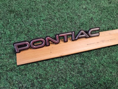 Pontiac 6" Chrome Vintage Emblem Badge Logo Nameplate Name Insignia ...