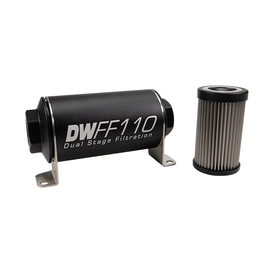 DeatschWerks 8-03-110-100K 10AN Female, 40 micron, 110mm In-line fuel ...