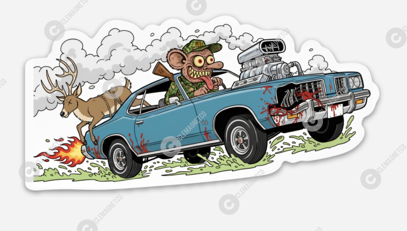 Cutlass Rat MAGNET - Rat Fink Muscle Car Classic Oldsmobile Muscle ...