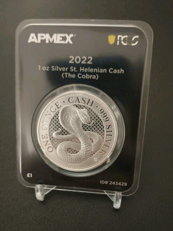 2022 1 Oz 999 Silver Cobra Helenian First Strike Mint Direct Only 7500 ...