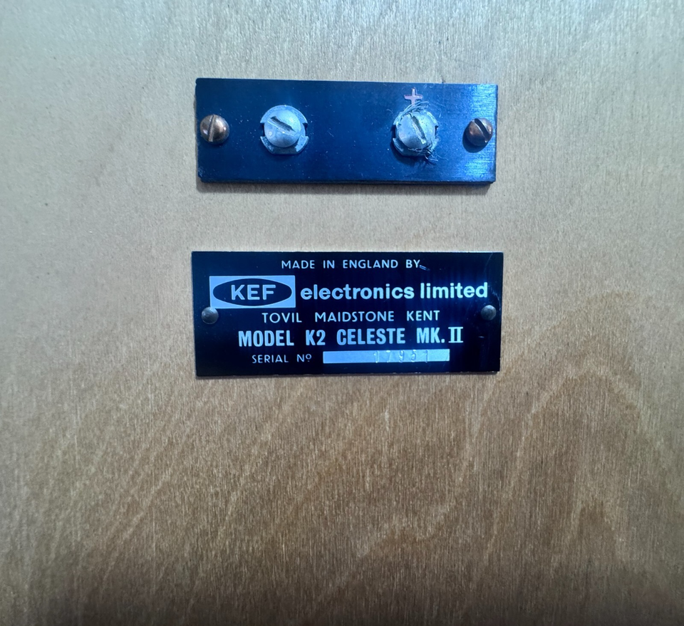 KEF K2 Celeste MKII Speakers – 1960s Vintage Pair – England – Untested ...