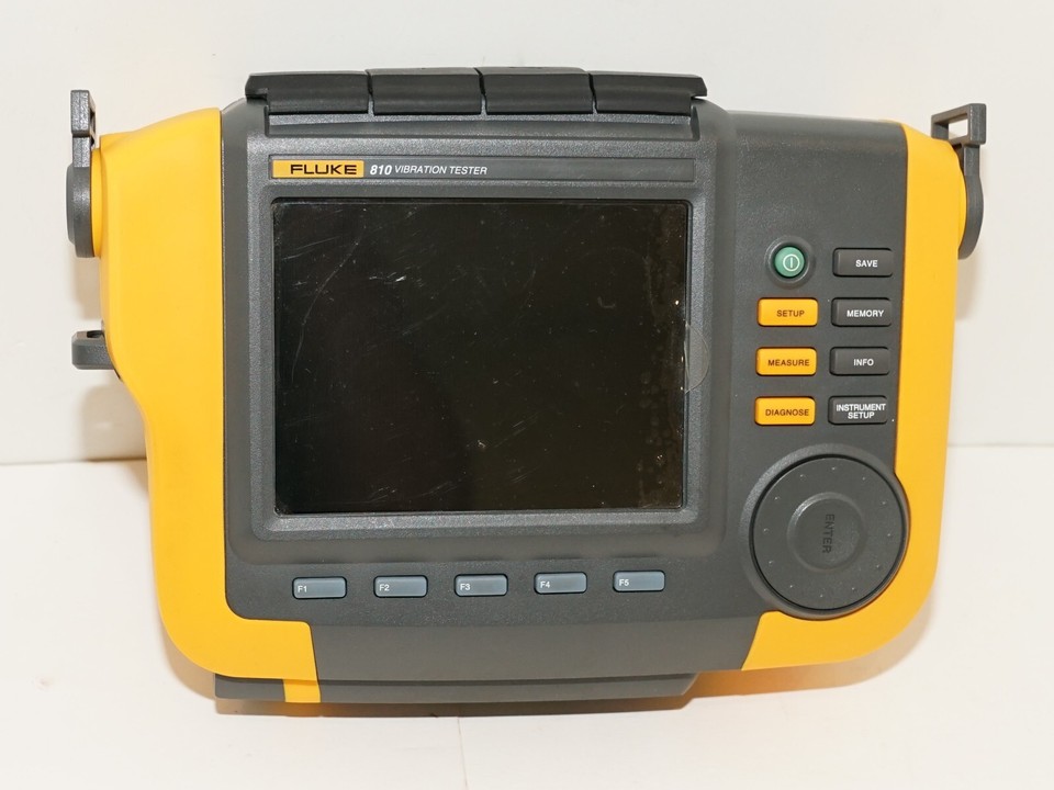 FLUKE 810 VIBRATION TESTER W 810S TRIAXIAL SENSOR VELOCITY 12000 RPM 20 ...