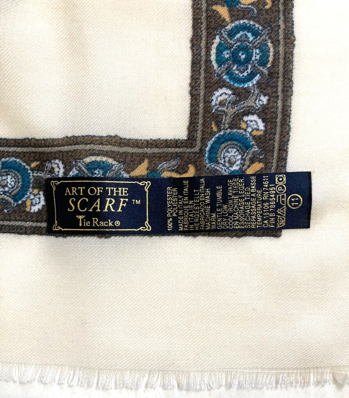 Tie Rack Art of The Scarf Mallard Duck Print Scarf, 4… - Gem