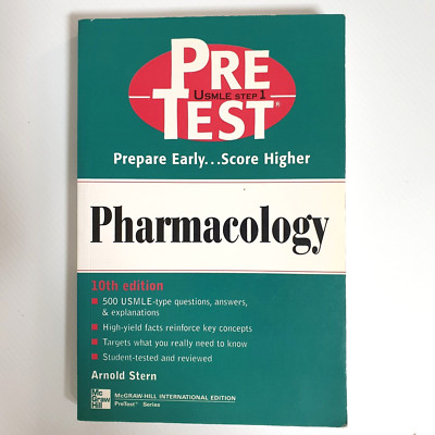 Pretest (USMLE Step 1) Pharmacology 10th edition (international) by ...