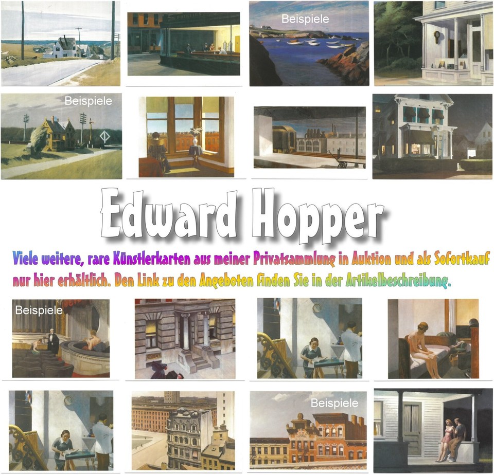 AK Edward Hopper - Hotel Room / Hotelzimmer, Öl, 1931 (Ansichtskarte ...