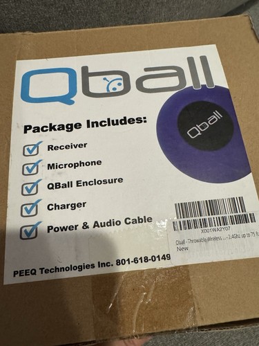 QBall Throwable Speaker Ball Smart Wireless Microphone System NEW | eBay