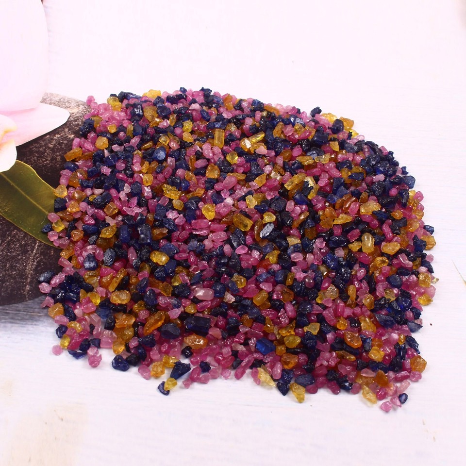 Natural Thailand Multi Sapphire & Ruby Mix Facet Grade Gemstone Rough ...
