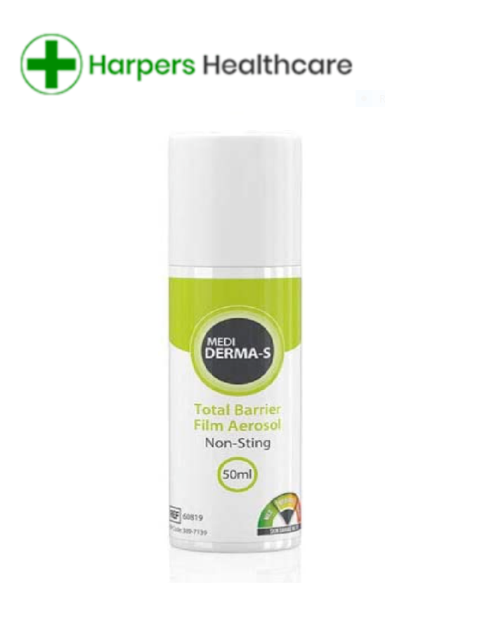 2 x Medi Derma-S Aerosol Spray 50ml (2 packs of 50ml) Medical Barrier ...