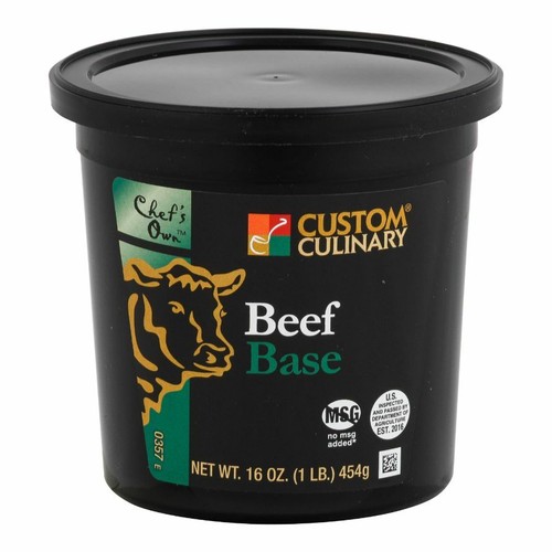 Custom Culinary Selected Beef Base, No Msg Added (1 lb. Jars, 12 Per ...