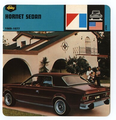 Hornet Sedan - GT / Production Car Edito Service SA Auto Rally Card | eBay