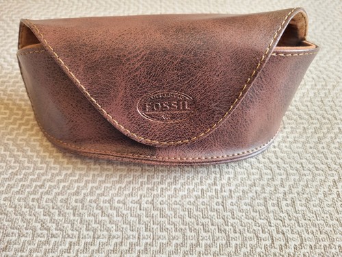 FOSSIL SUNGLASSES GLASSES SOFT CASE MAGNETIC CLOSURE BROWN | eBay