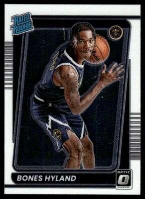 2021-22 Donruss Optic Rated Rookies Bones Hyland Rookie C Denver ...