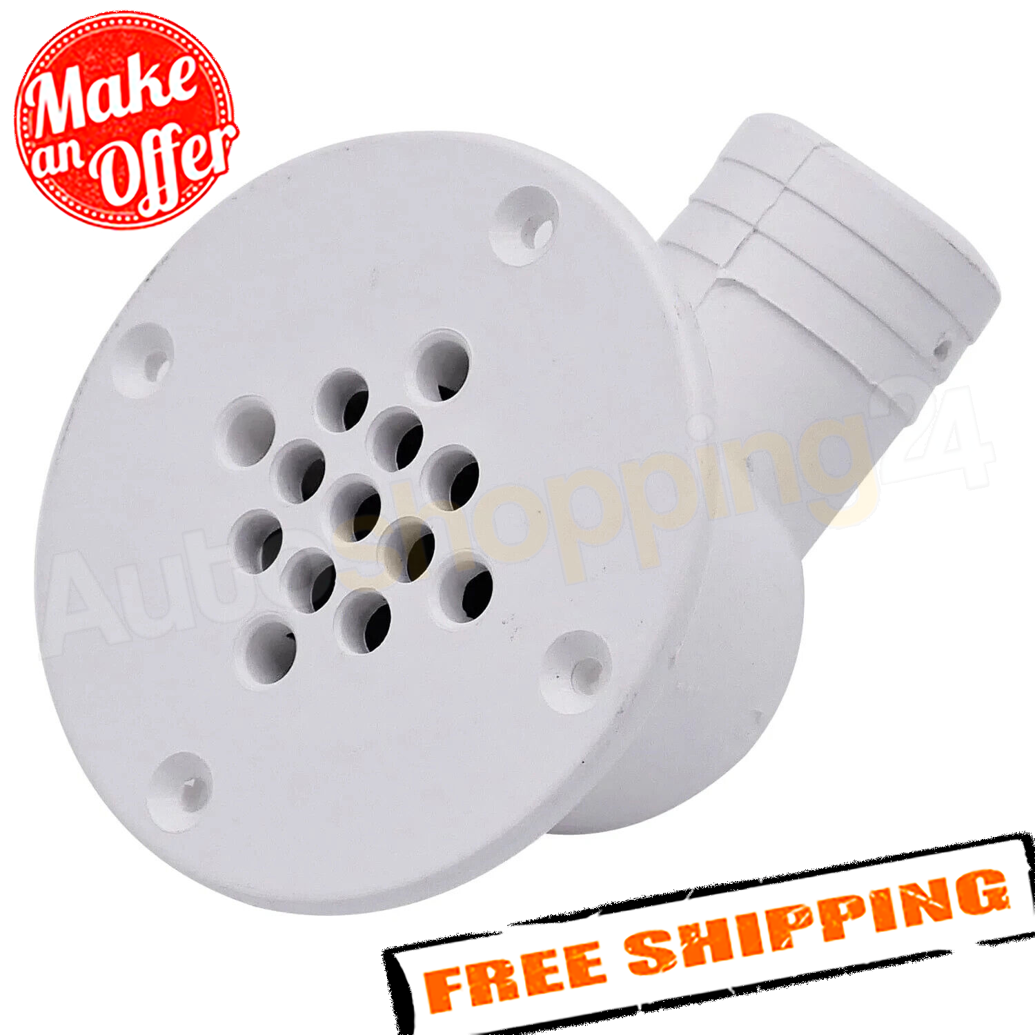 T-H Marine CSD-92-DP White Cockpit Scupper Drain | eBay