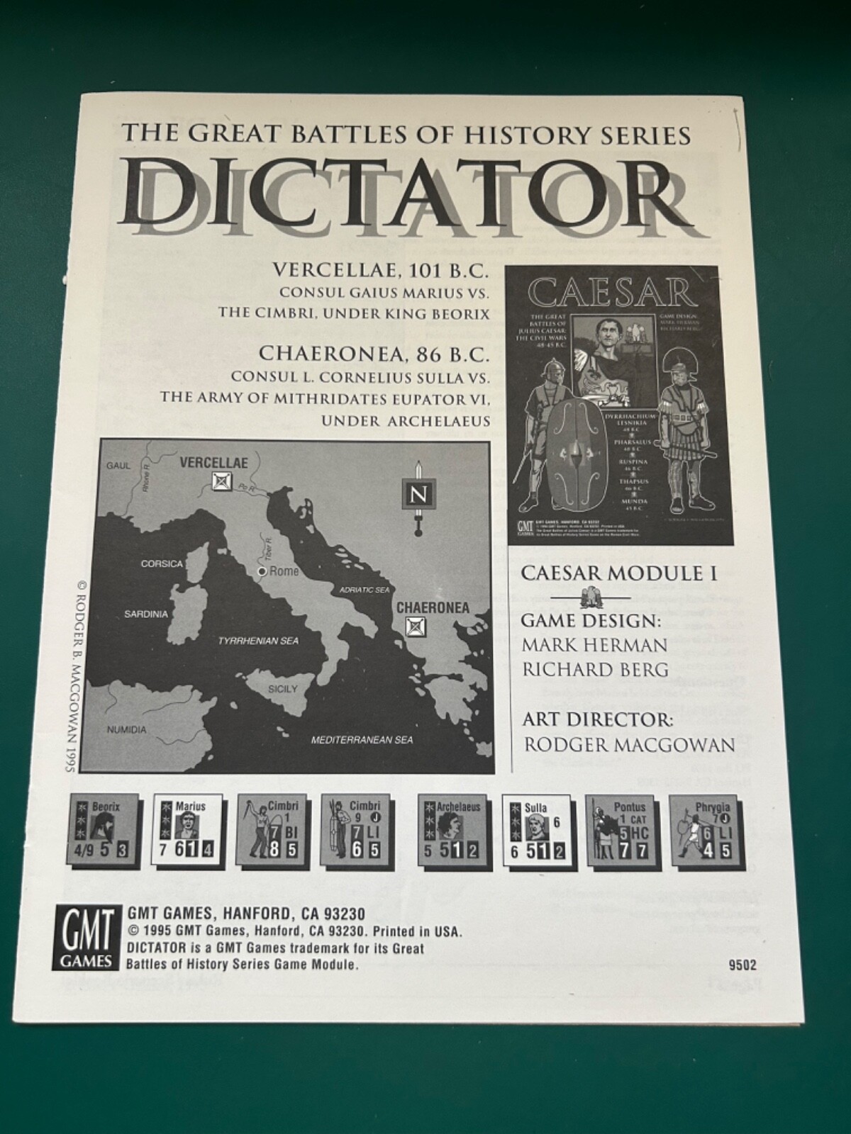 GMT Games, Dictator, Great Battles of History, Caesar Module 1, 1995 | eBay
