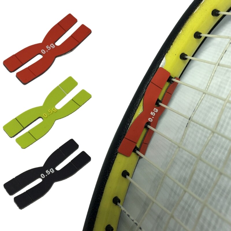 3Pcs Badminton Racket Weight HShape Silicone Balance Bar Tennis Racket ...