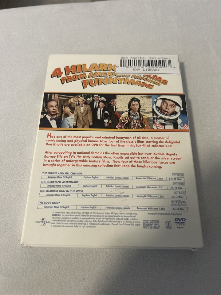 Don Knotts: Reluctant Hero (DVD, 2004); The Franchise Collection; Very ...