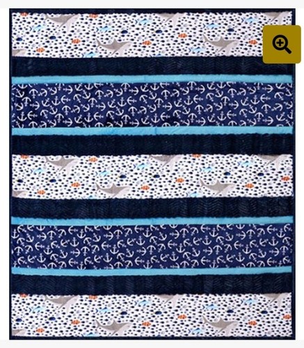 Quilt Kit, Shark Bait Quilt Kit made with Shannon Cuddle | eBay