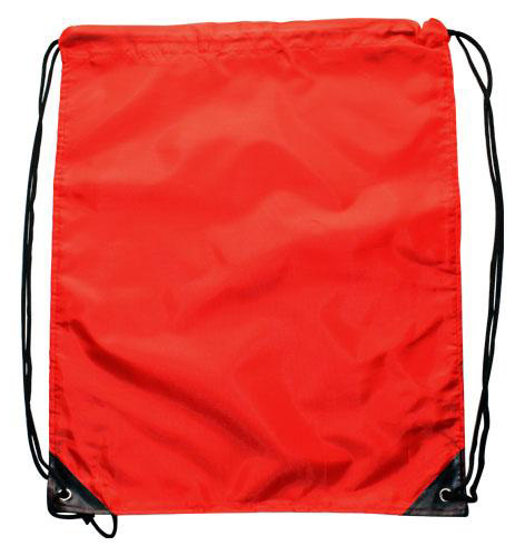 Nylon back sack draw pull string gym bag swimming sport pack gear pack ...