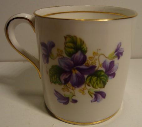 PARAGON "VALENTINE" England Demitasse Coffee Cup&Saucer Gold Rim Purple ...