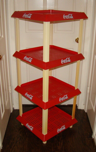 VTG Coca Cola Coke Red 4 Tier Stackable Shelf Advertising Store Display ...