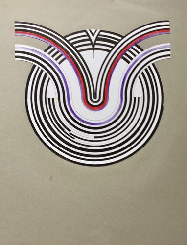 Erick Peyrol - Drawing Original - Felt And Collage - Composition 3 ...