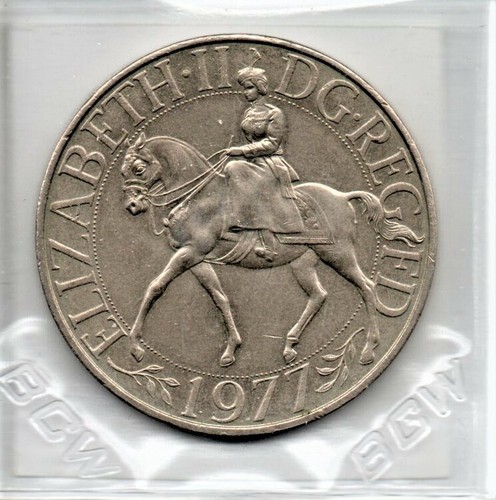 Queen Elizabeth II UK 1977 Silver Jubilee Commemorative Coin As ...