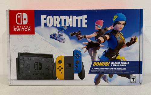 2020 NINTENDO SWITCH FORTNITE WILDCAT CONSOLE BUNDLE NO CODE NEW IN BOX ...