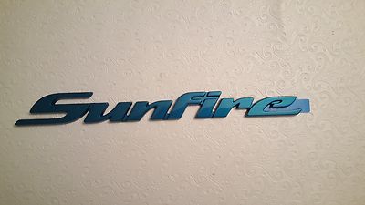 NEW OEM Aqua Pontiac "SUNFIRE" Nameplate Emblem Badge 22596472 | eBay