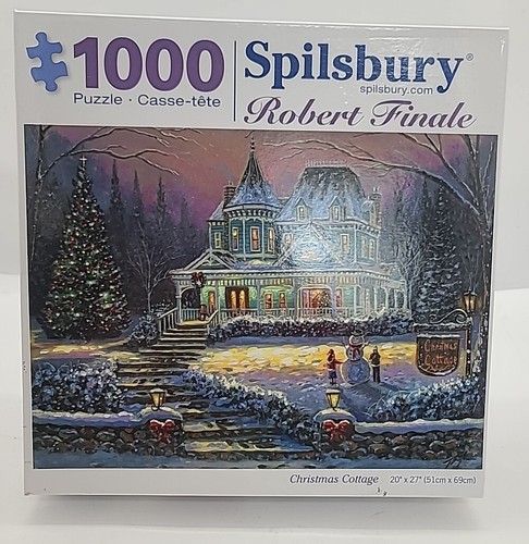 Spilsbury Jigsaw Puzzle 1000 Pieces Christmas Cottage Robert Finale ...