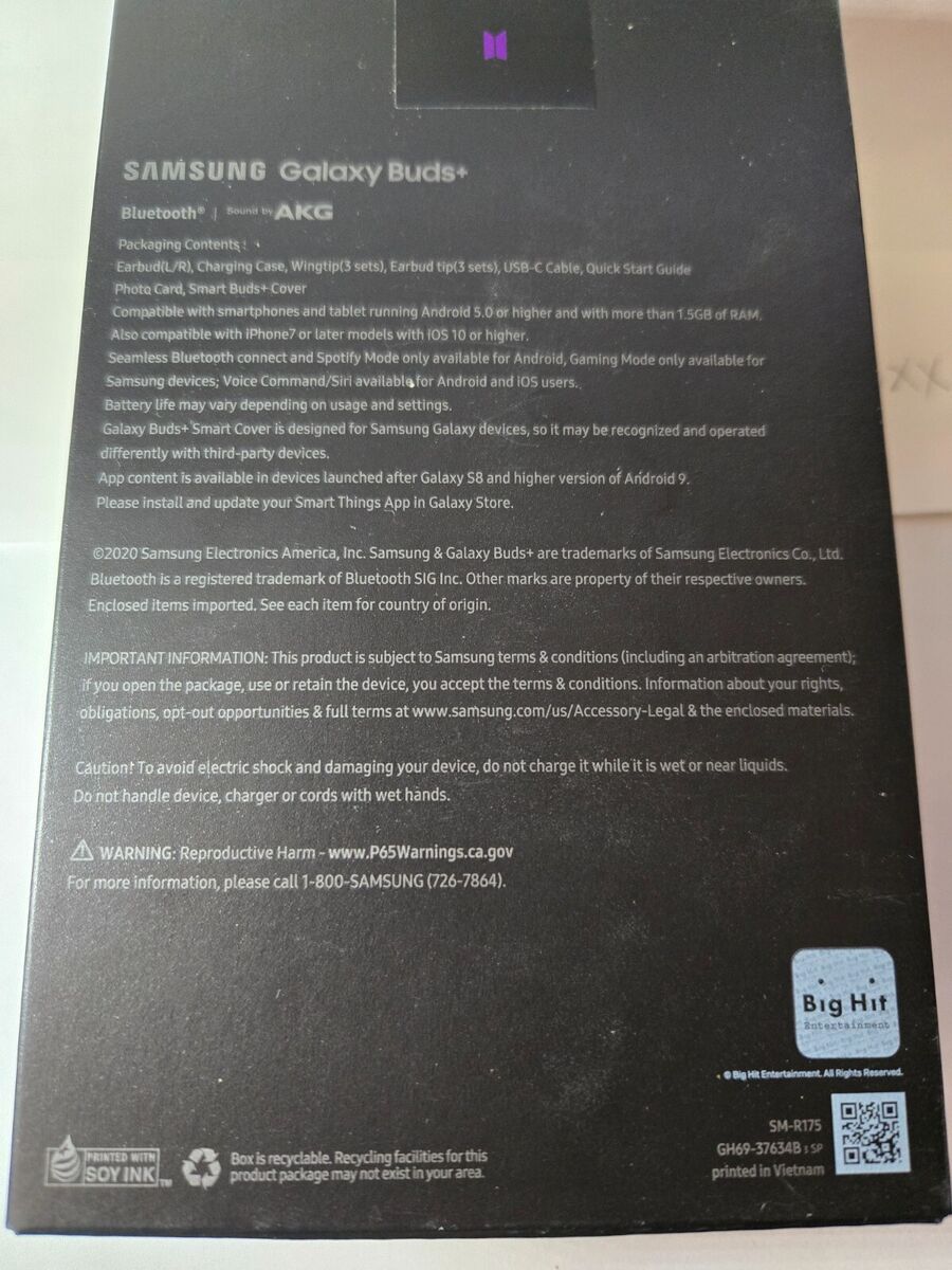 Samsung Galaxy Buds+ BTS Edition - Ultra Violet for sale Samsung Galaxy Buds+ BTS Edition - Ultra Violet for sale