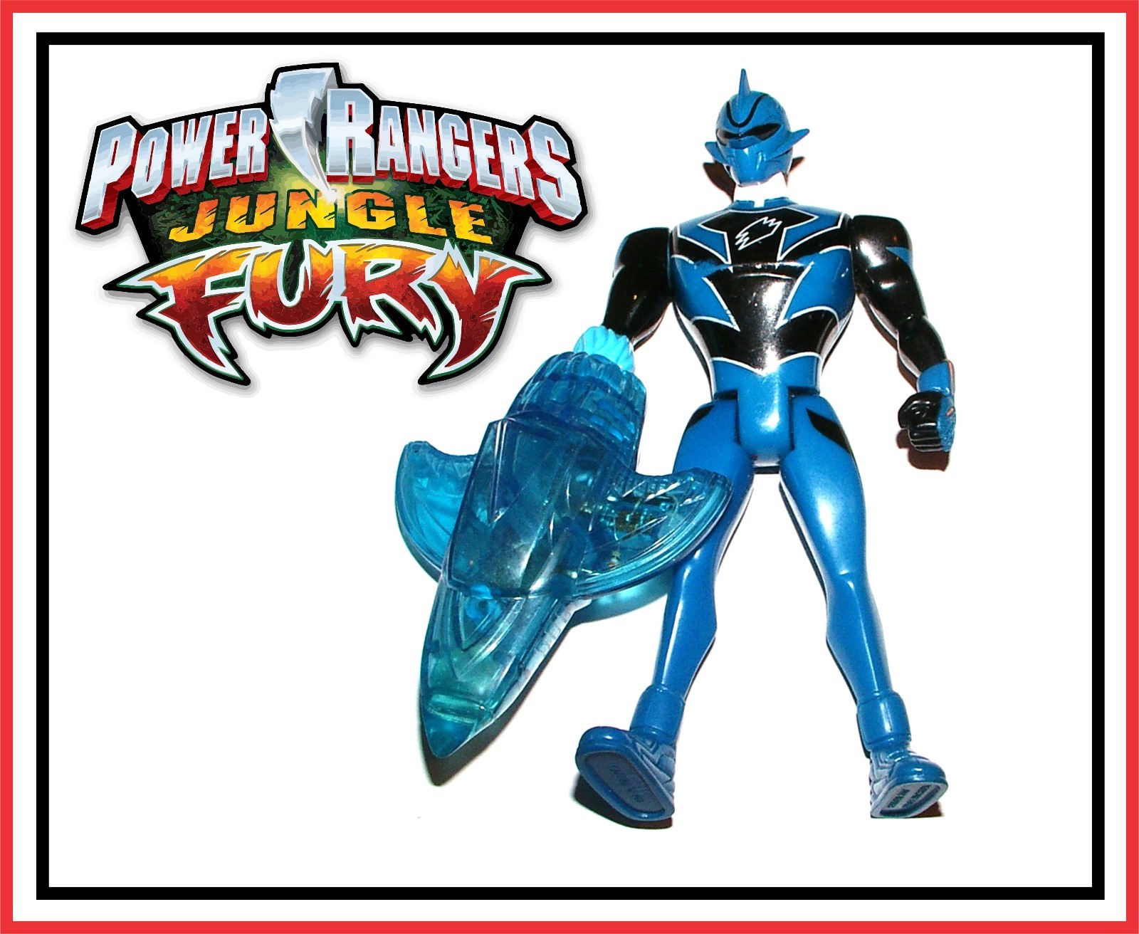 Power Rangers Jungle Fury _ Savage Spin Blue Shark Ranger | eBay