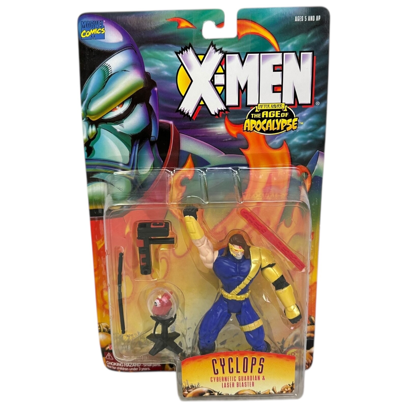X-Men Age of Apocalypse Cyclops Action Figure Cybernetic Guardian 1995 ...