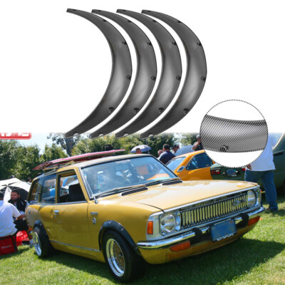 Carbon Fiber Fender Flares Wheel Arches For Toyota Corolla TE 25 TE27 ...