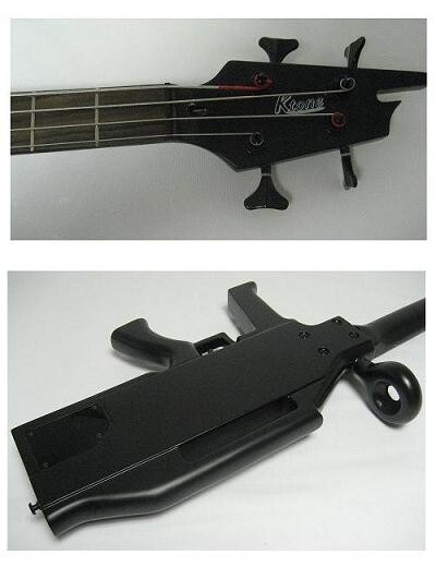 High Quality 4 String Bass Electric Guitar, Machine Gun Shape, AK-47 ...