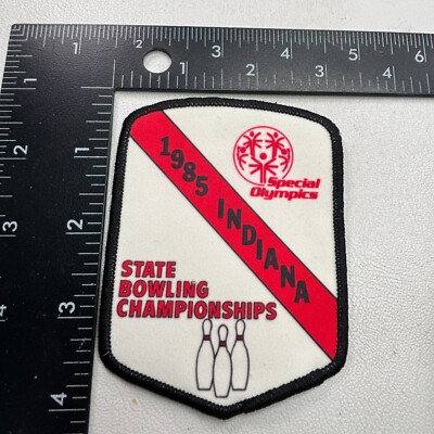 Vintage 1985 INDIANA STATE BOWLING CHAMPIONSHIPS SPECIAL OLYMPICS Patch ...